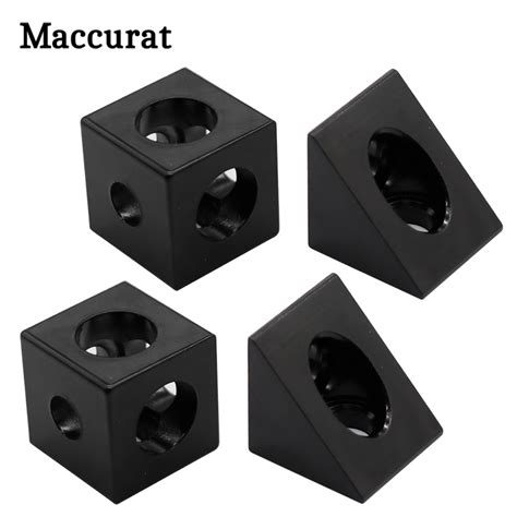 1pcs 2020 Aluminum Block Cube Prism Connector Wheel Regulator Corner V