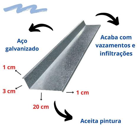 Rufo De Encosto Rufo Externo Galvanizado Corte 25 16 Metros Em