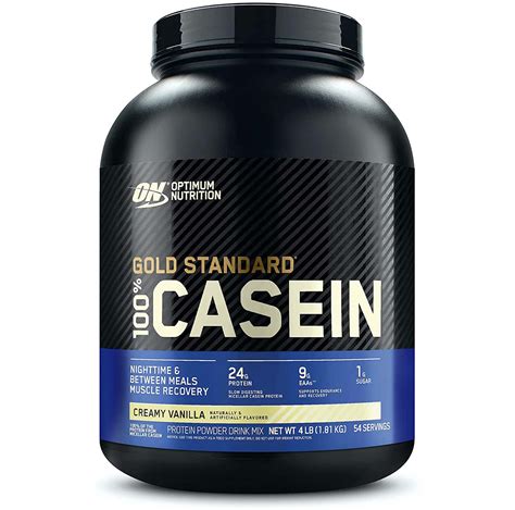 Optimum Nutrition Gold Standard 100 Casein Creamy Vanilla 4 Lb 24