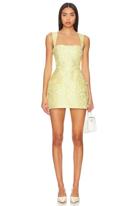 Amanda Uprichard Bethany Romper In Yellow Revolve