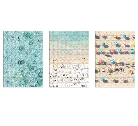 Galison Gray Malin The Beachside Mini Puzzle 3 X 120pcs Puzzles Canada