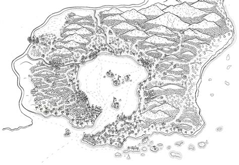 Sketch Of The Map Im Making Not Sure If I Like It Suggestions Would Be Really Appreciated