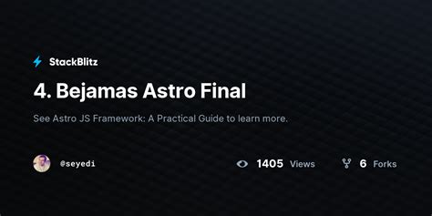 Bejamas Astro Final Stackblitz