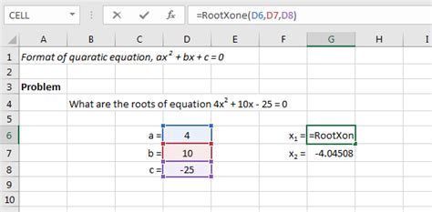 Finding Roots Of Quadratic Equation
