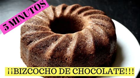 Bizcocho De Chocolate Al Microondas En 5 Minutos YouTube