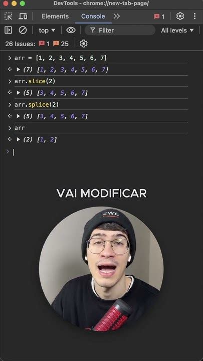 Porque Você NÃo Deve Usar Splice No Javascript Desenvolvedor Javascript Programação Youtube
