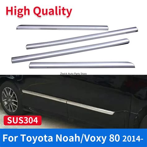 Accesorios Externos De Estilo De Coche Cromado De Acero Inoxidable De Alta Calidad 4 Uds