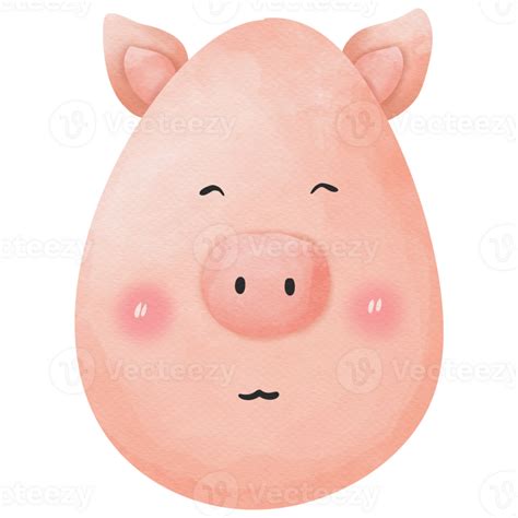 Pig In Easter Egg So Cute 36278143 Png