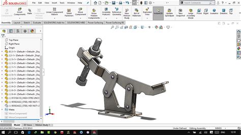 Solidworks Tutorial 189 Toggle Push Clamp Sheet Metal Assembly By Sw