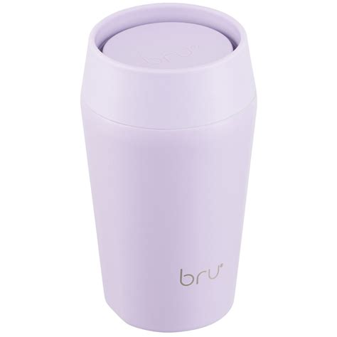 Bru Travel Ceramic Lined Insulated Leakproof Travel Mug With Lid