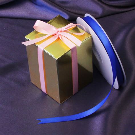 Silky Satin Royal Blue Double Face Satin Ribbon Lafavoritafavors