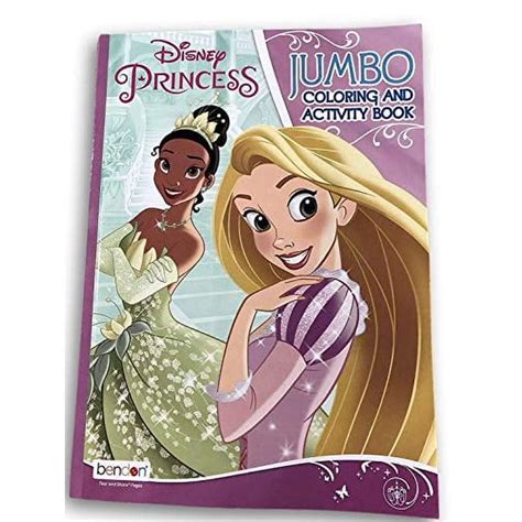 Bendon Disney Princess Jumbo Coloring And Activity Book With Princess Tiana And Ariel
