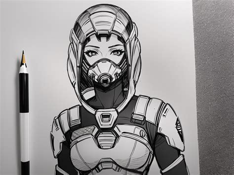 Pencil Like Sci Fi Girl By Neuroandrew On Deviantart