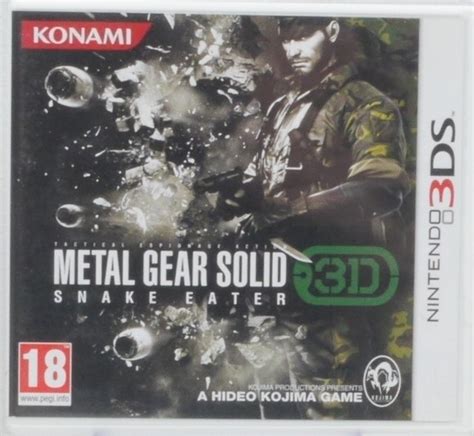 Metal Gear Solid Snake Eater 3d Console Games Retrogame Tycoon