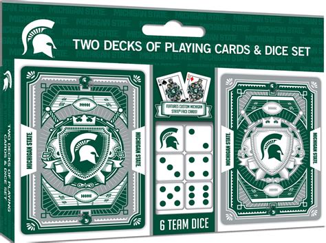 Masterpieces Officially Licensed Ncaa Michigan State Spartans 2 Pack