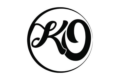 Ko Monogram Graphic By Piku Design Store · Creative Fabrica