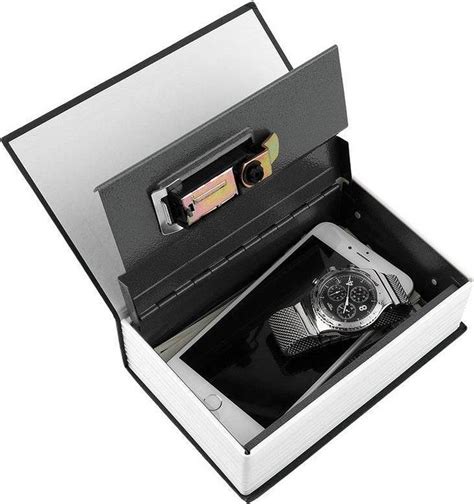 Zwarte Boekkluis Kleine Kluis Mini Kluis Kluis Voor Thuis Onopvallende Kluis