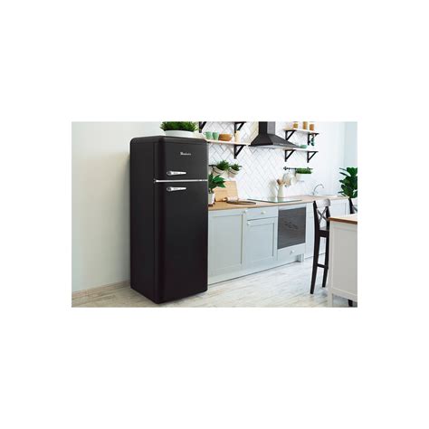 Réfrigérateur Vintage 2 portes 211 L noir RARDP208BV