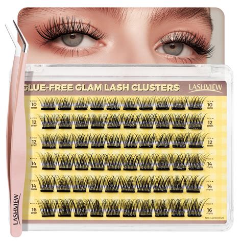 Lashview Self Adhesive Lash Clusters Eyelashes Press On Lashes 10 16mm