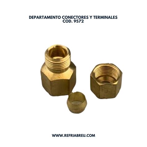CONECTOR BRONCE 1 4 HEMBRA NPT X 5 16 COMPRESION FAIRVIEW Refriabreu