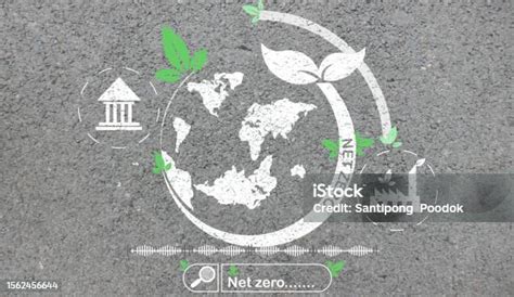 Co2 Netzero 배출 개념 탄소 중립 및 순 제로 자연 환경 기후 중립 장기 전략 배출 목표와 아름다움 사이의 하얀 행성