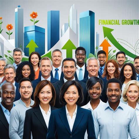 A Visual Representation Of Dynamic Financial Growth Premium Ai Generated Image