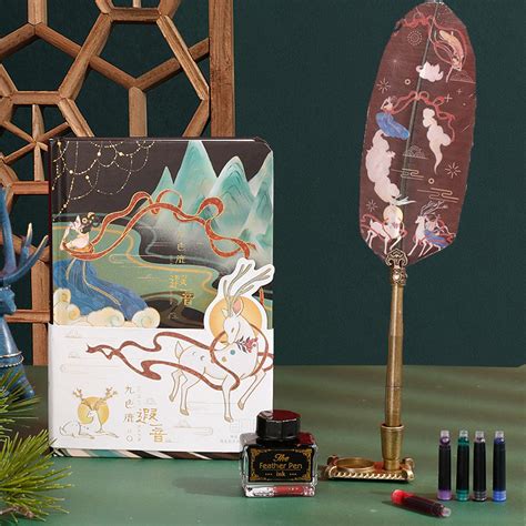 中国风复古文具套装手账礼盒洛神赋笔记本子哈利波特羽毛钢笔定制刻字纪念高考毕业礼物送老师同学生日伴手礼 虎窝淘