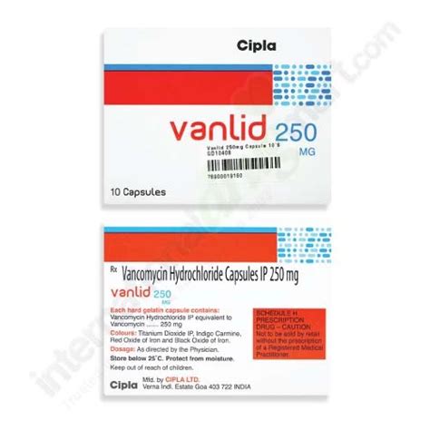 Buy Vancomycin Price Order At 527 Per Tablet Idm
