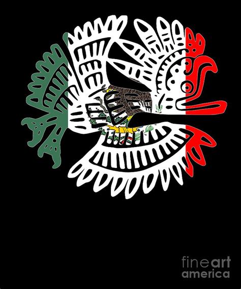 Mexican Design Mexican Flag Design For Mexican Pride Bird Flag Digital