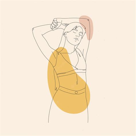 Premium Vector Hand Drawn Female Body Outline