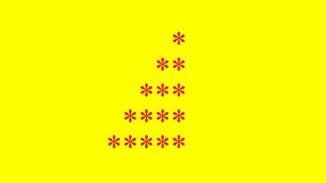 Left Triangle Star Pattern Program In Javascript King Of Javascript