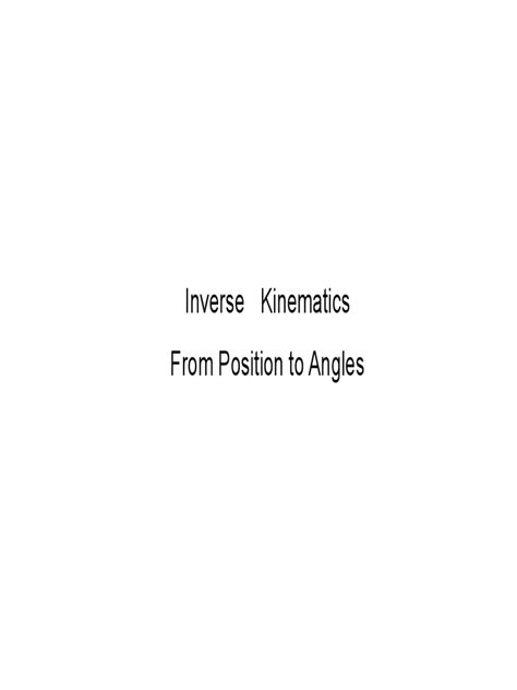 Inverse Kinematics Pdf Equations Mathematical Optimization