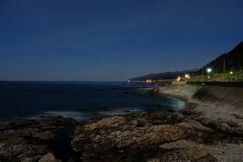 夜の海岸 デジタルで見ていた風景