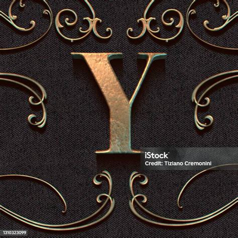 3d 골든 알파벳 문자 Y 기호 및 기호 로고 디자인 장식 Typefont 3d 렌더링 골동품에 대한 스톡 사진 및 기타 이미지