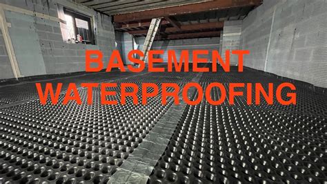 Basement Waterproofing Type C Membrane Youtube