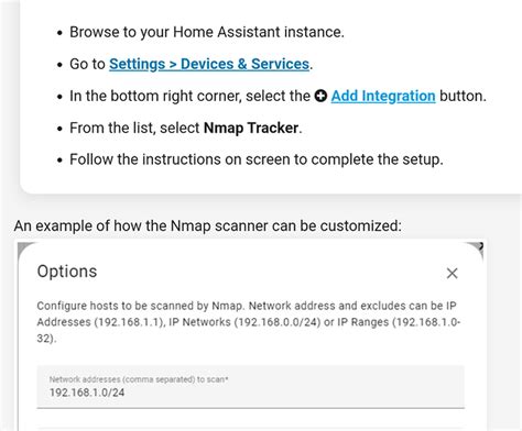 Solved Why Can T Make Integration For Nmap Configuration Home