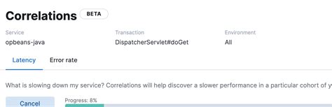Apm Bug Latency Correlations Switch Environment And Transaction Name Around In The Flyout