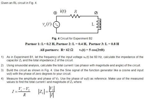 Solved Given An RL Circuit In Fig Fig Circuit For Chegg