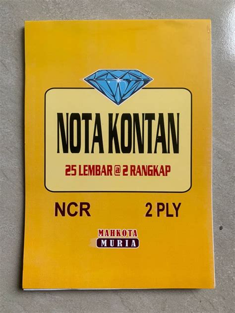 Jual Buku Nota Kontan Besar 2 Ply Ncr Nota Kontan B2 Nota Rangkap 2 Kab Kudus