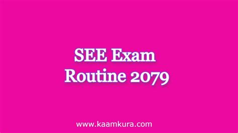 See Exam Routine 2079 Class 10 See Exam Schedule 2023