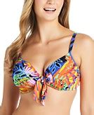 Bleu By Rod Beattie Womens Night Safari Tie Front Bikini Top And Bottoms