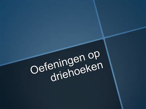 Pythagoras Oefeningen Ppt