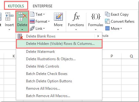 How To Hide Multiple Blank Rows Or Columns In Excel At Once In Excel