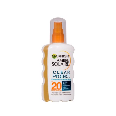 Buy Garnier Ambre Solaire Clear Protect Sun Spray SPF20 Online | UK Meds