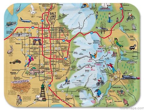 Utahs Most Popular Travel Guide Map Of Salt Lake City