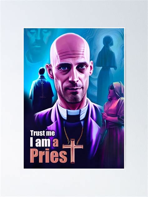 Johnny Sins Caricature Priest Poster For Sale By Icalsaidart