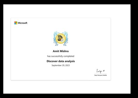 Amit Mishra On Linkedin Dataanalysis Microsoft Learningjourney