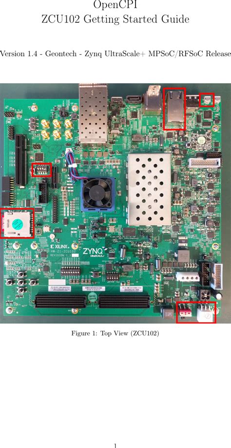 Zcu102 Getting Started Guide