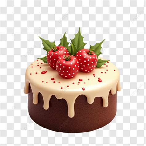 휘핑 프로스팅을 얹고 신선한 딸기와 축제 액센트를 얹은 퇴폐적인 크리스마스 케이크 휘핑크림을 얹은 퇴폐적인 크리스마스 케이크