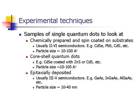Single Quantum Dot Optical Spectroscopy Presented By Rohini